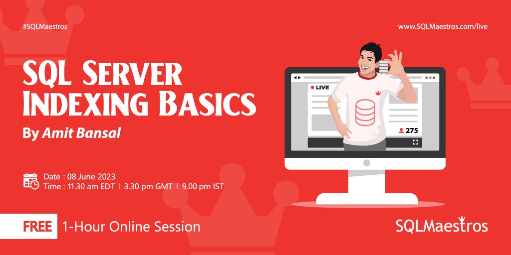Amit R S Bansal on LinkedIn: SQL Server Indexing Basics (60-minute demo ... Amit R S Bansal on LinkedIn: SQL Server Indexing Basics (60-minute demo ...