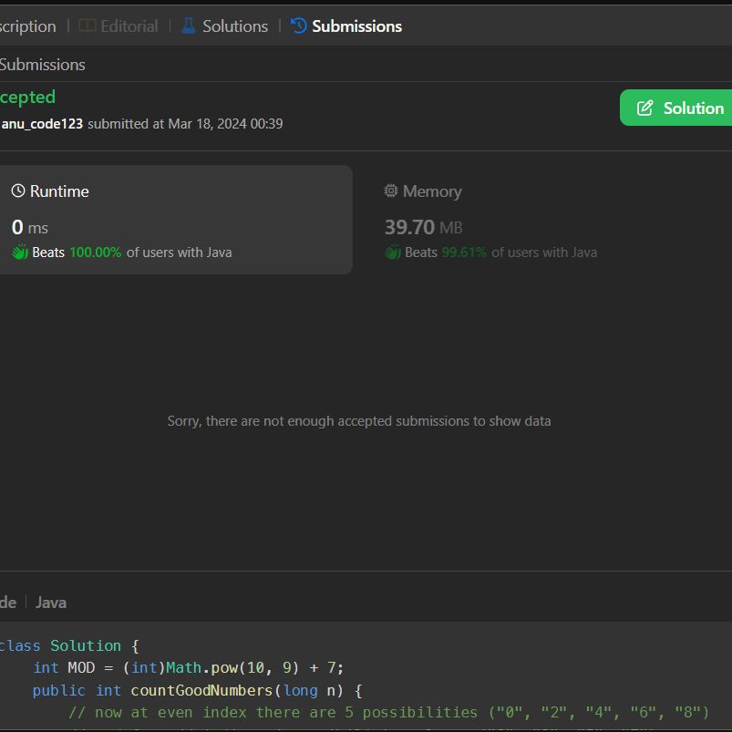 Anubhav Garg on LinkedIn: #leetcode #dsa #javaprogramming #50daysofcode ... Anubhav Garg on LinkedIn: #leetcode #dsa #javaprogramming #50daysofcode ...