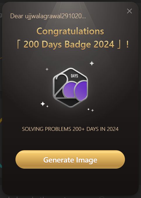 Ujjwal Kumar Agrawal on LinkedIn: #leetcode #badge #200days #cpp #dsa # ... Ujjwal Kumar Agrawal on LinkedIn: #leetcode #badge #200days #cpp #dsa # ...