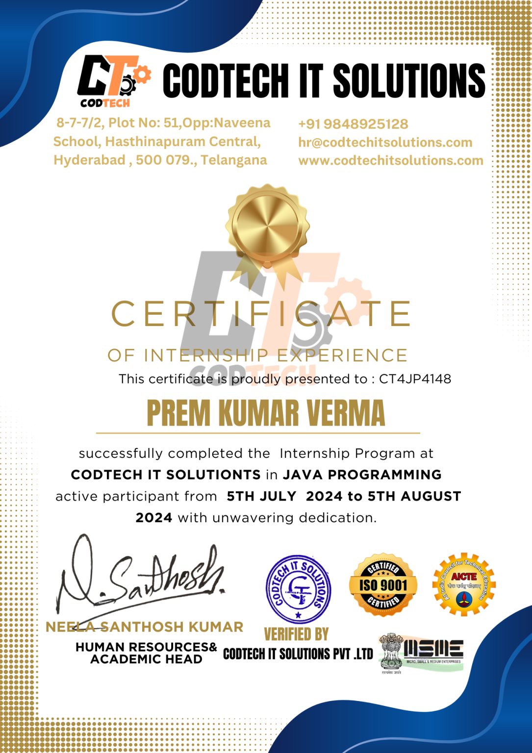 Prem Kumar Verma on LinkedIn: #java #internship #careergrowth #learning Prem Kumar Verma on LinkedIn: #java #internship #careergrowth #learning