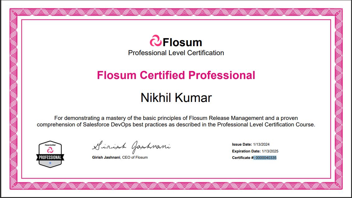 Nikhil Kumar on LinkedIn: #salesforce #flosum #devops Nikhil Kumar on LinkedIn: #salesforce #flosum #devops