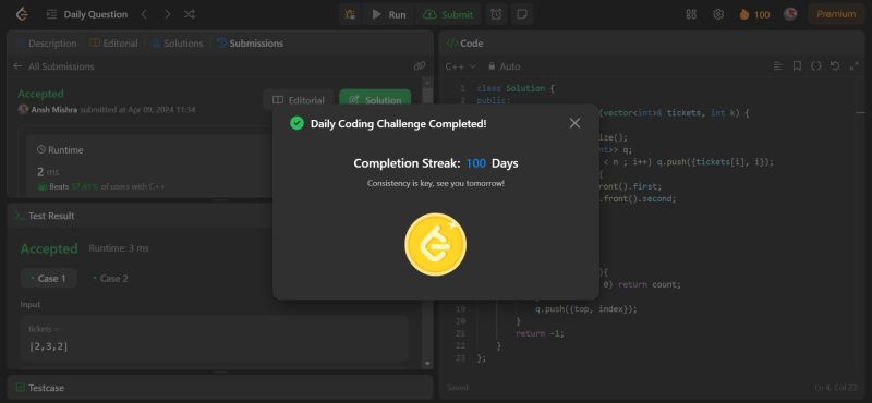 Ansh Mishra on LinkedIn: #100daysofcode #leetcode #codingjourney Ansh Mishra on LinkedIn: #100daysofcode #leetcode #codingjourney