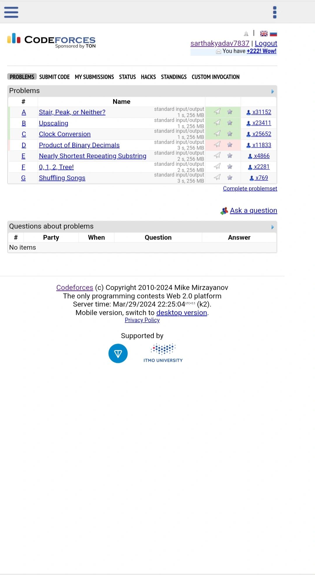 Sarthak Yadav on LinkedIn: #competitiveprogramming #codeforces # ... Sarthak Yadav on LinkedIn: #competitiveprogramming #codeforces # ...