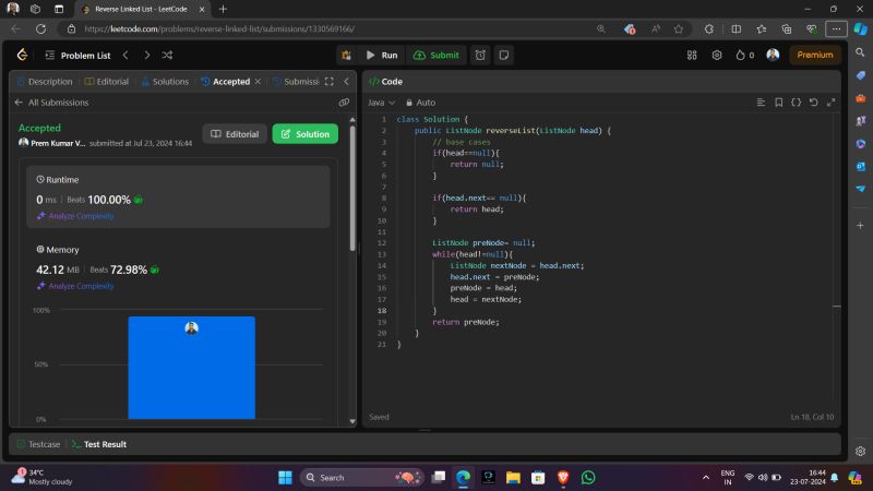 Prem Kumar Verma on LinkedIn: #java #dsa #learninpublic #coding # ... Prem Kumar Verma on LinkedIn: #java #dsa #learninpublic #coding # ...