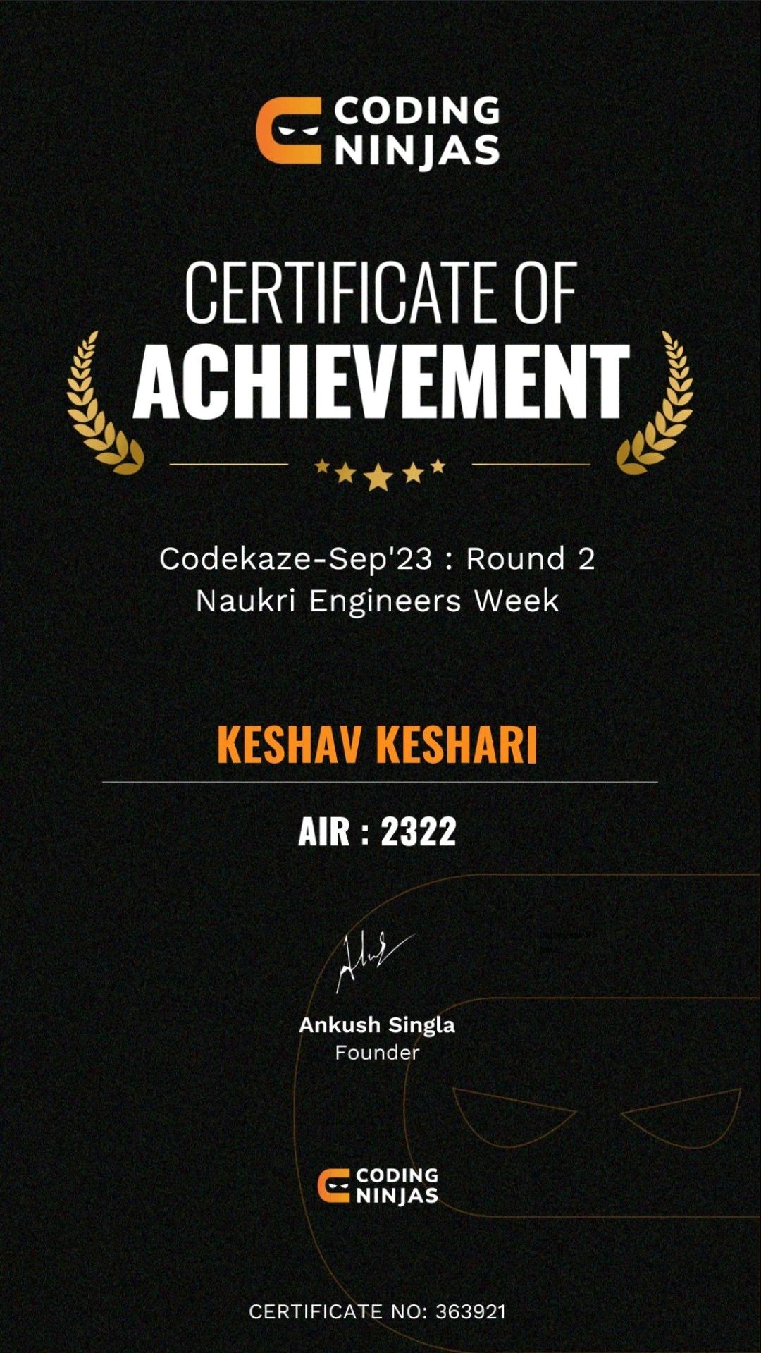 Keshav Keshari on LinkedIn: #codekaze #codingninjas #codekaze # ... Keshav Keshari on LinkedIn: #codekaze #codingninjas #codekaze # ...