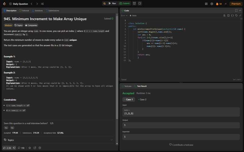 How to Make Array Unique with C++ | Vigash Kumar S posted on the topic ... How to Make Array Unique with C++ | Vigash Kumar S posted on the topic ...