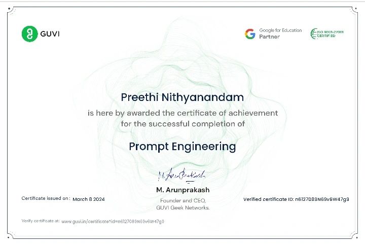 Preethi Preethi on LinkedIn: Prompt Engineering....💫 Preethi Preethi on LinkedIn: Prompt Engineering....💫