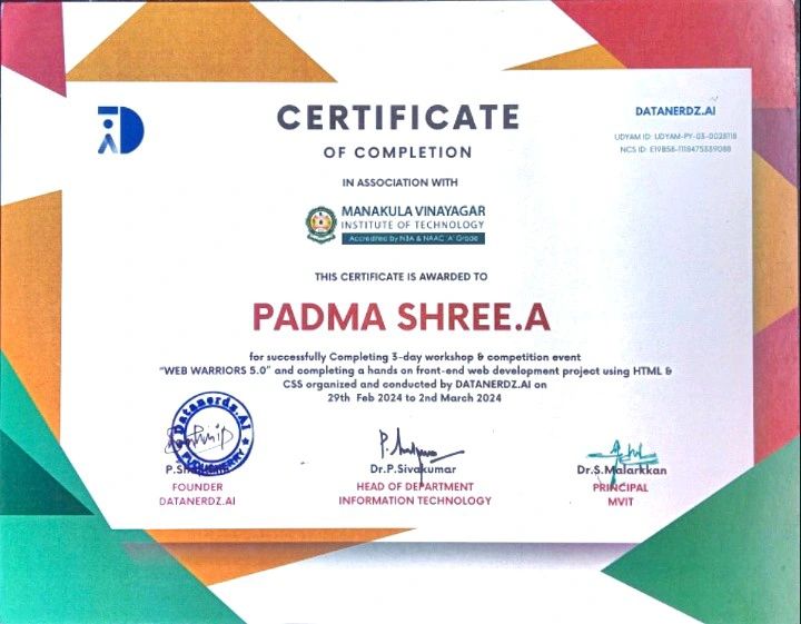 Padma Shree Arun Prasath on LinkedIn: #webdevelopment #html #css # ... Padma Shree Arun Prasath on LinkedIn: #webdevelopment #html #css # ...