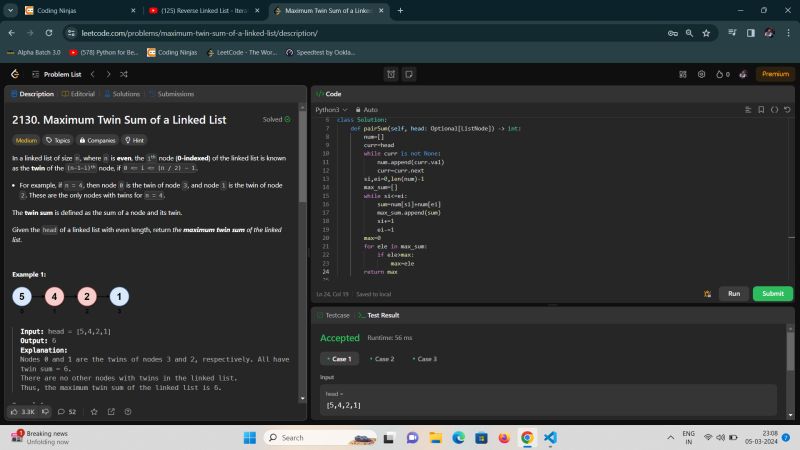 Vikash Singh on LinkedIn: #linkedlist #codingninjas #leetcode # ... Vikash Singh on LinkedIn: #linkedlist #codingninjas #leetcode # ...
