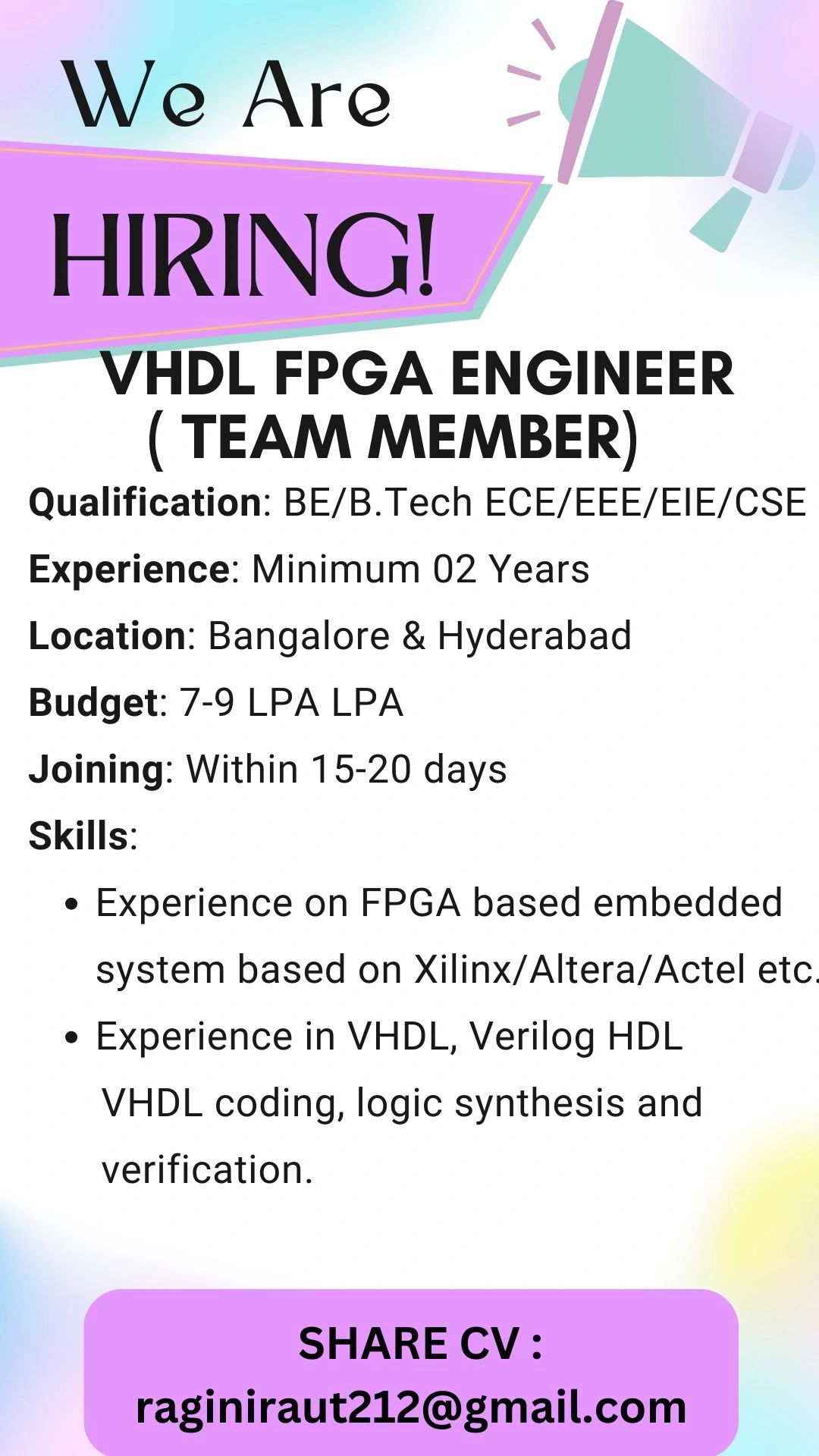 Ragini Raut on LinkedIn: #vhdl #fpga #engineer #teammember #team # ... Ragini Raut on LinkedIn: #vhdl #fpga #engineer #teammember #team # ...