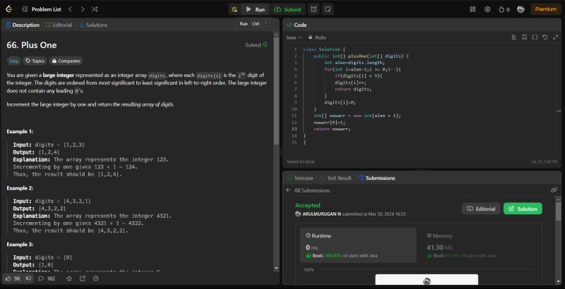 ARUL MURUGAN N on LinkedIn: #problemsolving #100daysofcode #leetcode # ... ARUL MURUGAN N on LinkedIn: #problemsolving #100daysofcode #leetcode # ...