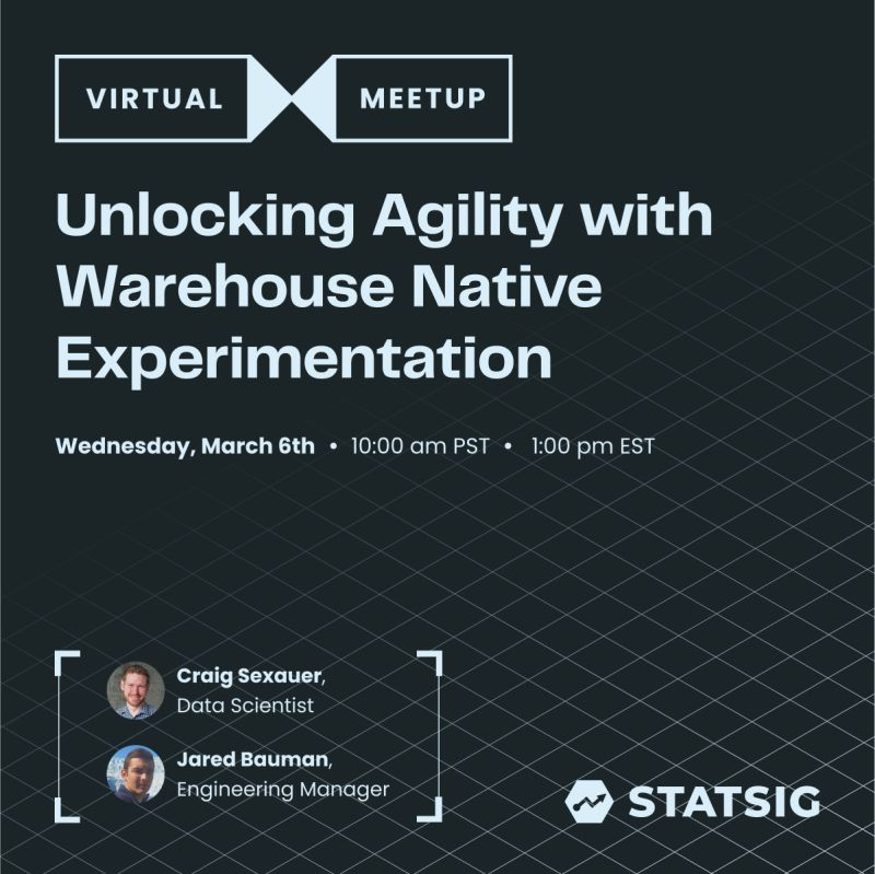 Statsig on LinkedIn: Curious about Warehouse Native Experimentation and ... Statsig on LinkedIn: Curious about Warehouse Native Experimentation and ...