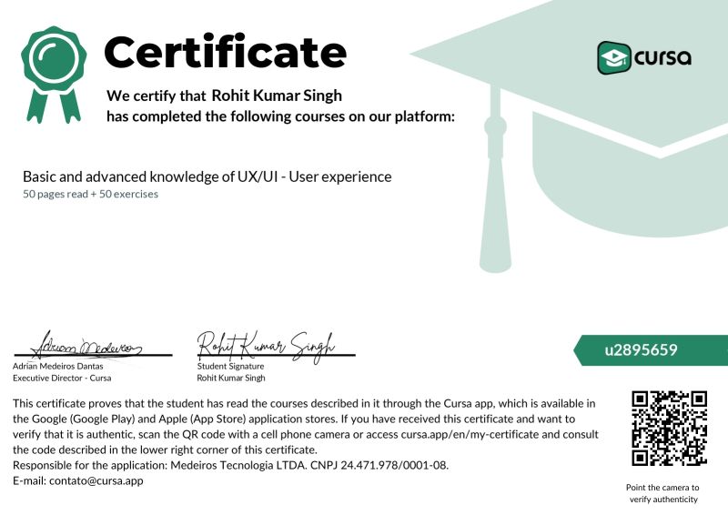 Rohit Kumar Singh on LinkedIn: UX/UI Cursa - Free online courses with ... Rohit Kumar Singh on LinkedIn: UX/UI Cursa - Free online courses with ...