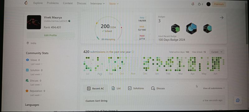 Vivek kumar Maurya on LinkedIn: keep coding Vivek kumar Maurya on LinkedIn: keep coding