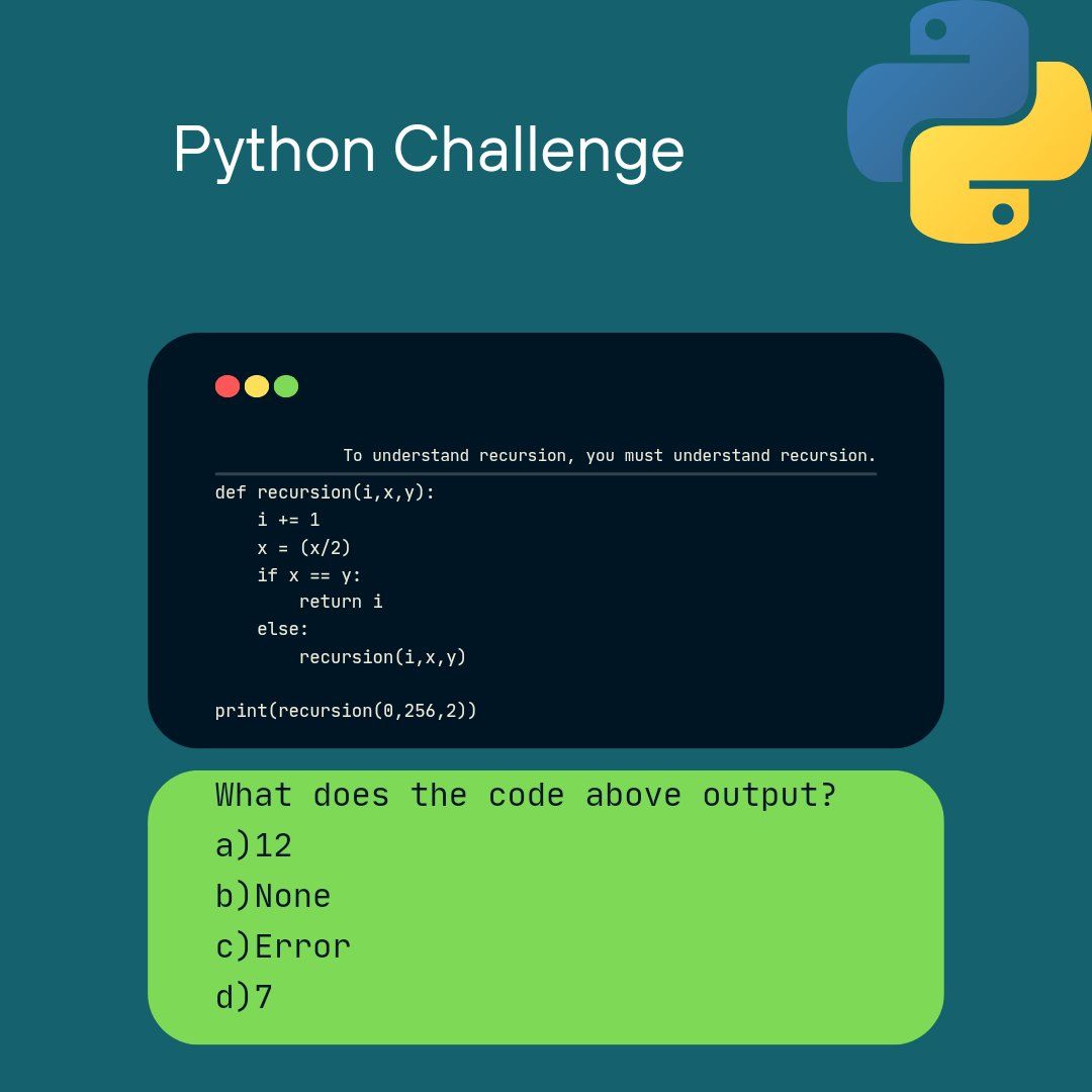 Sudo Learning on LinkedIn: #python #codingchallenge #codingchallenges # ... Sudo Learning on LinkedIn: #python #codingchallenge #codingchallenges # ...