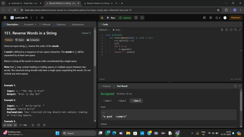 Jagadeshan M on LinkedIn: #qriocity #leetcode75 #python3 #strings # ... Jagadeshan M on LinkedIn: #qriocity #leetcode75 #python3 #strings # ...