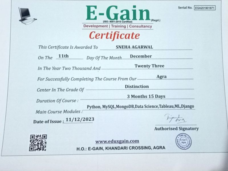 Sneha Agarwal on LinkedIn: #egain #python #mysql #mongodb #datascience ... Sneha Agarwal on LinkedIn: #egain #python #mysql #mongodb #datascience ...