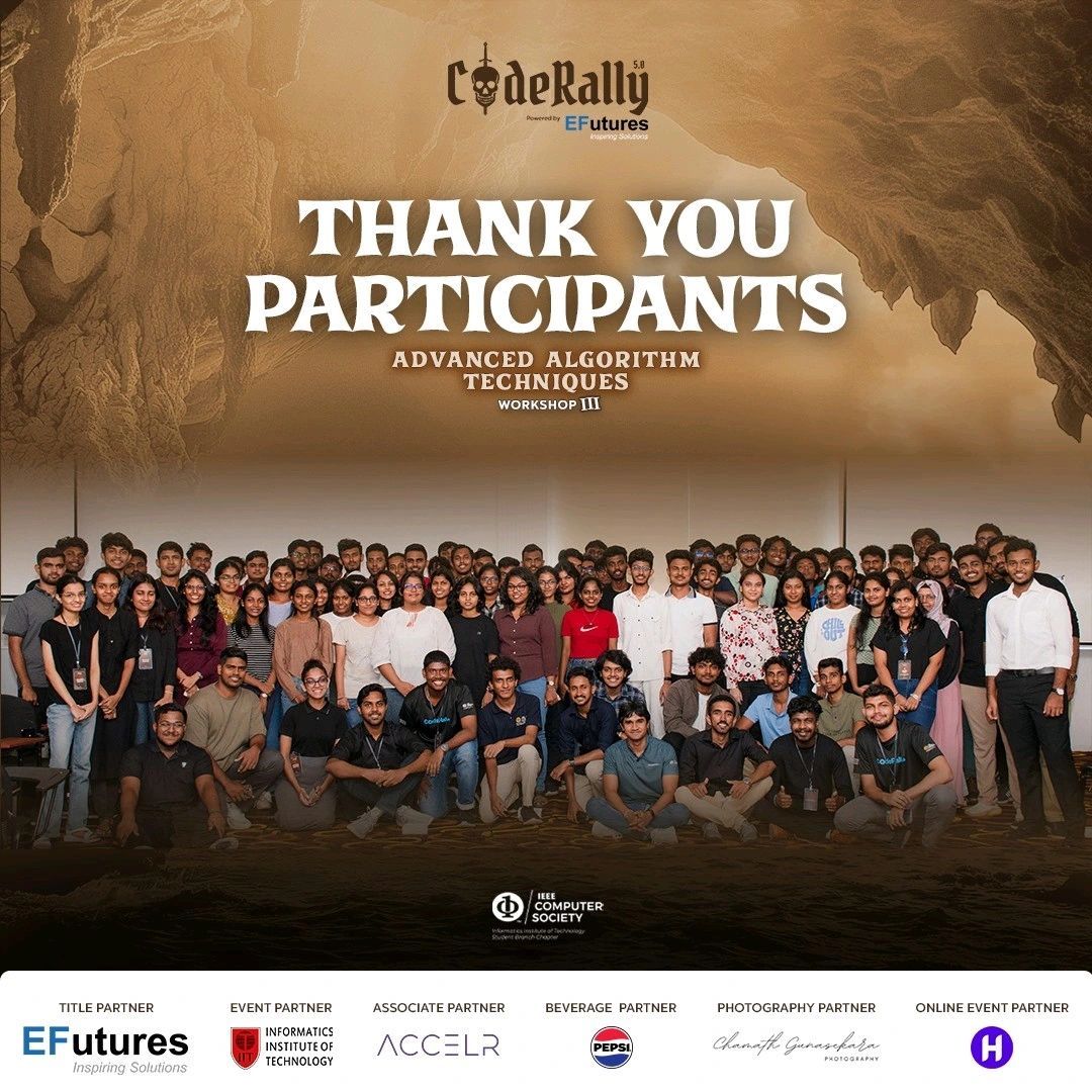 Chethmi Dissanayake on LinkedIn: #coderally #workshop #algorithms Chethmi Dissanayake on LinkedIn: #coderally #workshop #algorithms