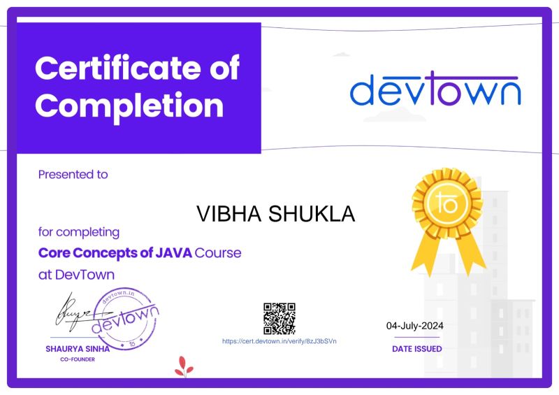 Vibha Shukla on LinkedIn: #devtown #bootcamp #corejava #javadeveloper # ... Vibha Shukla on LinkedIn: #devtown #bootcamp #corejava #javadeveloper # ...