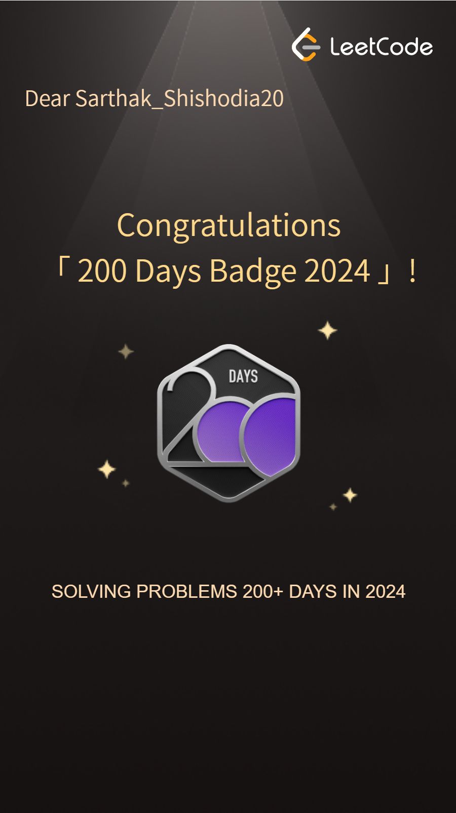 Sarthak Shishodia on LinkedIn: #leetcode #coding #milestone # ... Sarthak Shishodia on LinkedIn: #leetcode #coding #milestone # ...