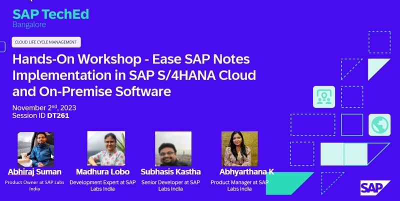 Abhyarthana Kanungo on LinkedIn: #sapteched #innovation #automation Abhyarthana Kanungo on LinkedIn: #sapteched #innovation #automation