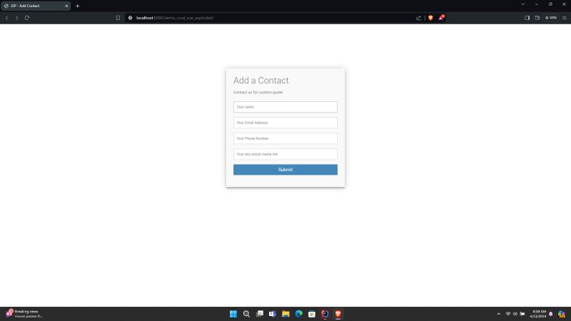 Kavishka Sasindu on LinkedIn: #springboot #servlets #jsp #mysql #crud # ... Kavishka Sasindu on LinkedIn: #springboot #servlets #jsp #mysql #crud # ...