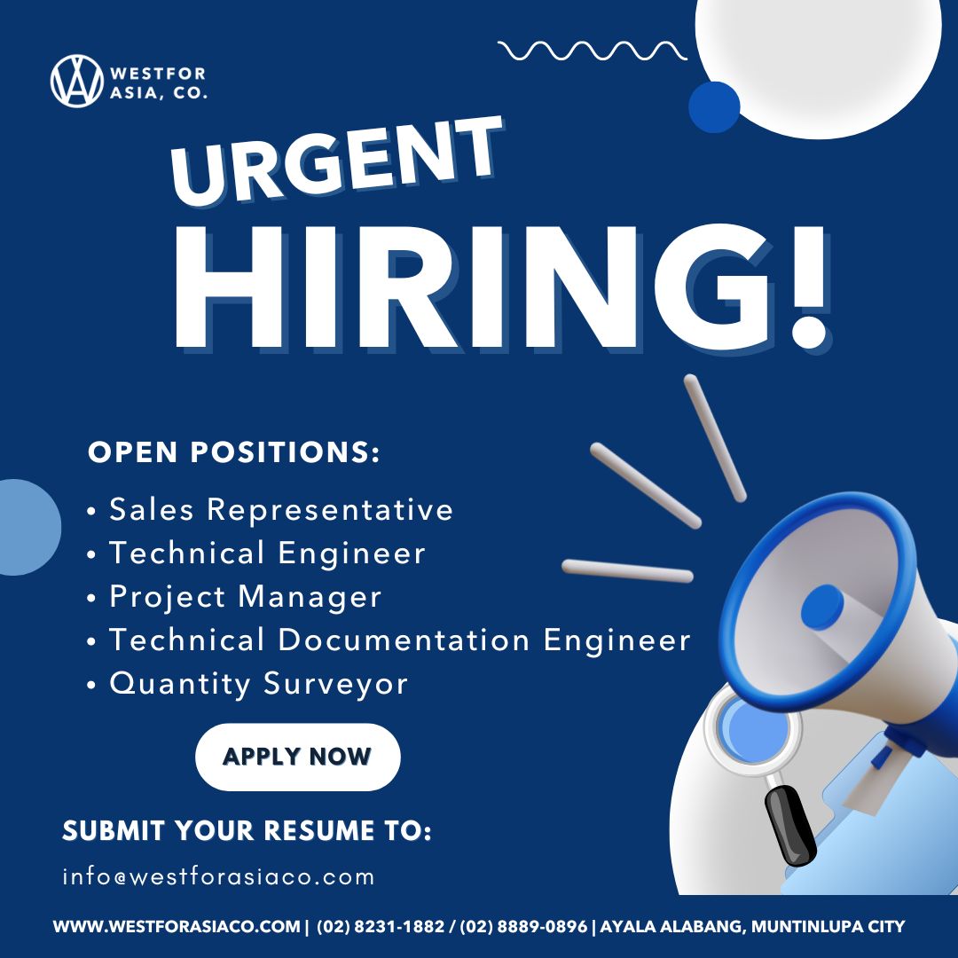 Westfor Asia Co. on LinkedIn: 🚨 URGENT HIRING ALERT! 🚨 We're expanding ... Westfor Asia Co. on LinkedIn: 🚨 URGENT HIRING ALERT! 🚨 We're expanding ...