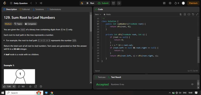 Day 57 of #100daysofcodechallenge: Summarize leaf numbers | Swasthik K ... Day 57 of #100daysofcodechallenge: Summarize leaf numbers | Swasthik K ...