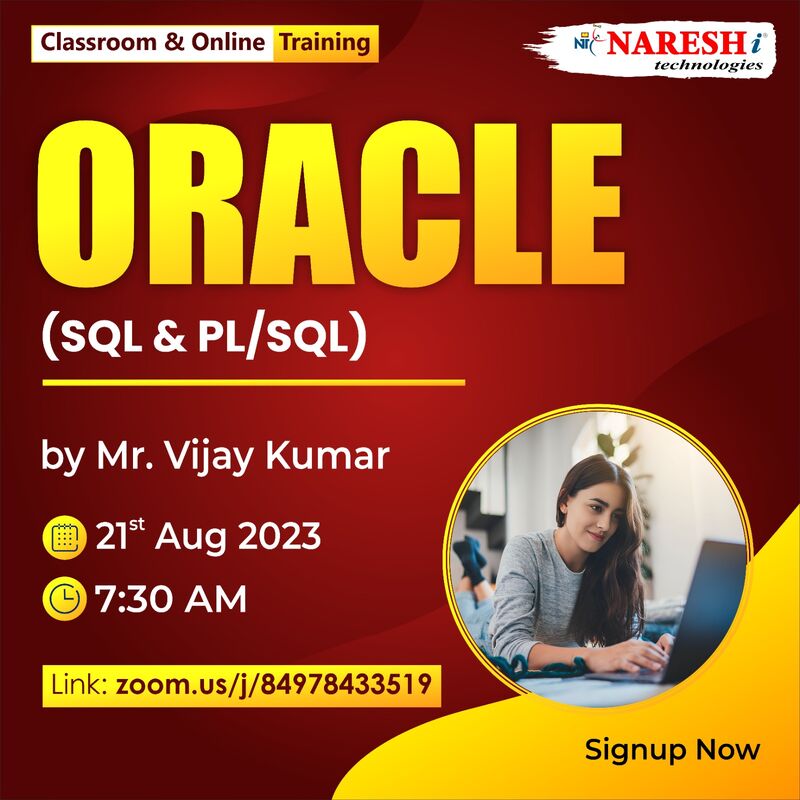 SaiKumar NareshIT on LinkedIn: #oracle #sql #plsql #course #education # ... SaiKumar NareshIT on LinkedIn: #oracle #sql #plsql #course #education # ...