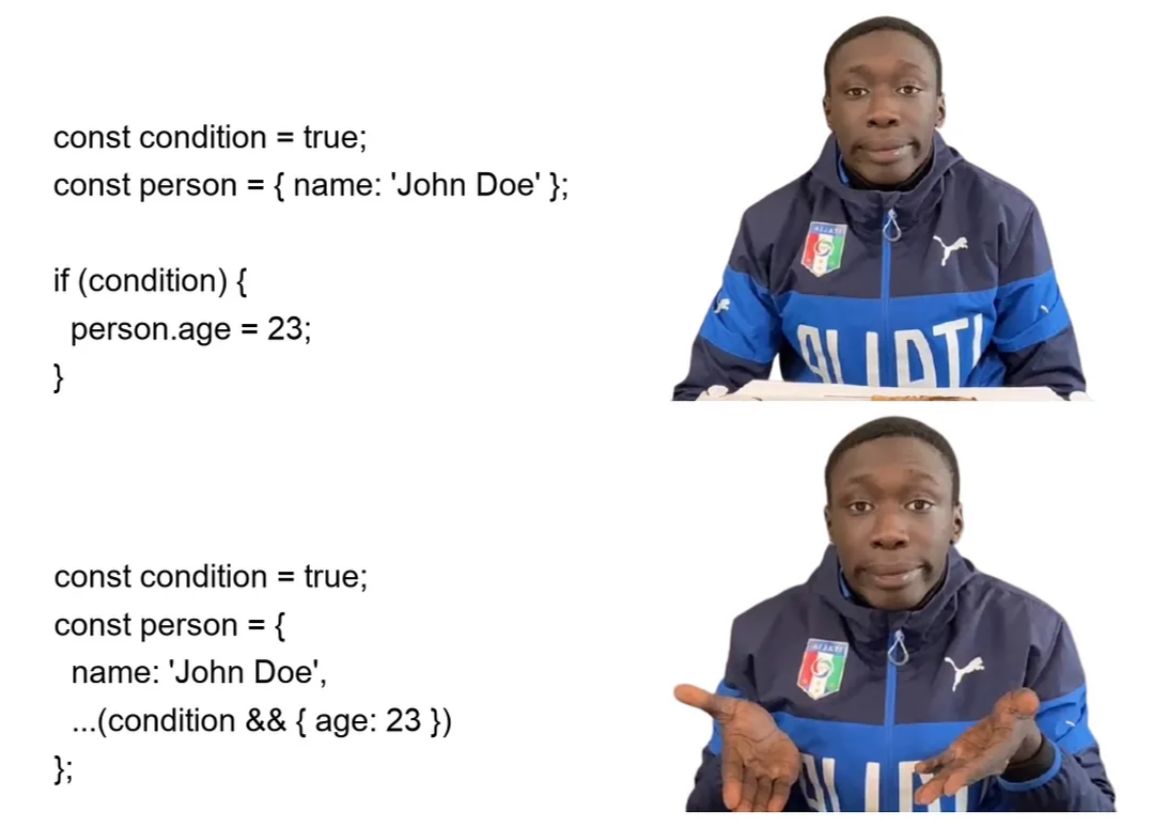 3W on LinkedIn: Conditionally Add Properties to Object 3W on LinkedIn: Conditionally Add Properties to Object