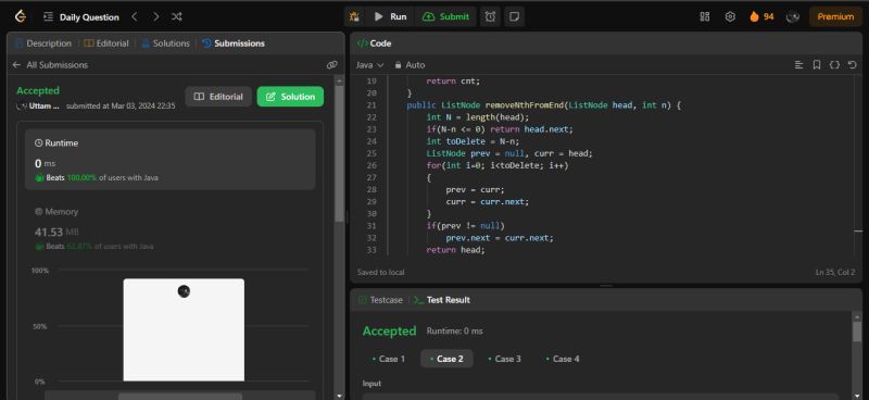 Uttam Malik on LinkedIn: #algorithm #linkedlist #coding #efficiency # ... Uttam Malik on LinkedIn: #algorithm #linkedlist #coding #efficiency # ...