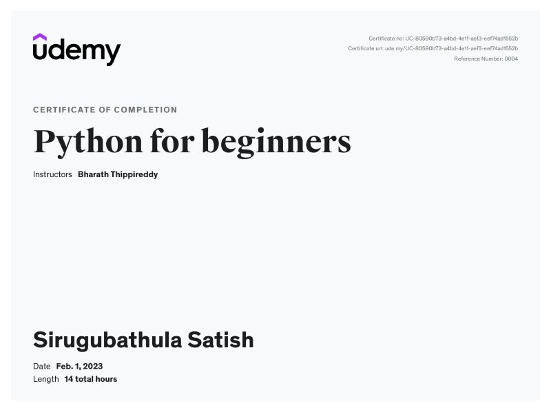 Satish Sirugubathula on LinkedIn: #python #programming #coding #java # ... Satish Sirugubathula on LinkedIn: #python #programming #coding #java # ...