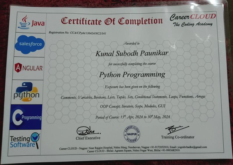 KUNAL PAUNIKAR on LinkedIn: #python #programming #coding #techskills # ... KUNAL PAUNIKAR on LinkedIn: #python #programming #coding #techskills # ...