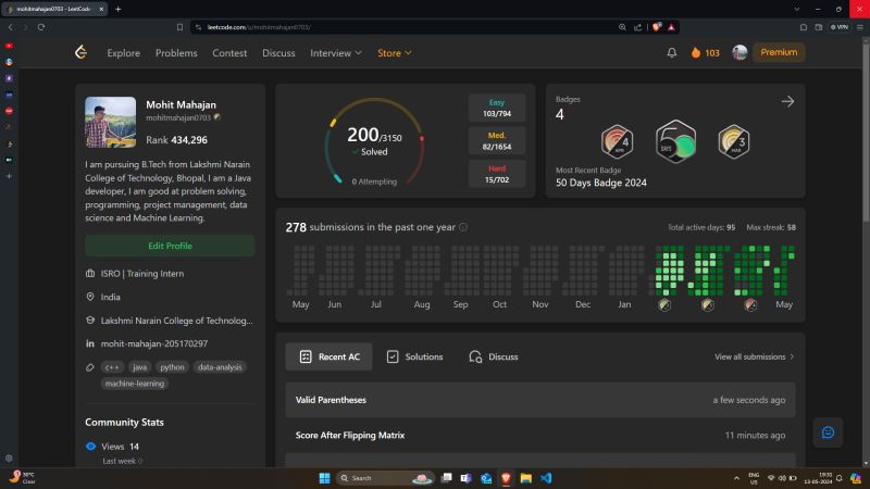 Mohit Mahajan on LinkedIn: #leetcode #codingchallenges Mohit Mahajan on LinkedIn: #leetcode #codingchallenges