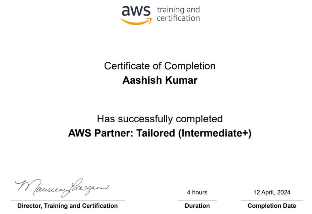 Aashish Kumar on LinkedIn: #completed Aashish Kumar on LinkedIn: #completed