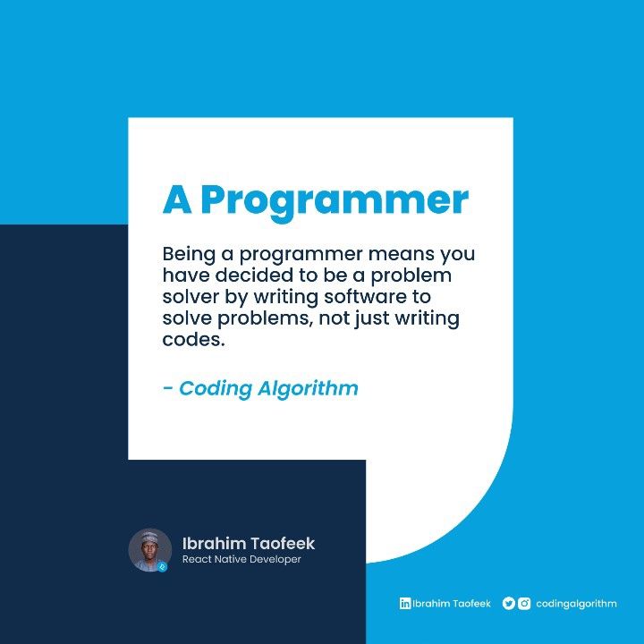 Ibrahim T. on LinkedIn: #programmer #developer #reactnative #reactjs # ... Ibrahim T. on LinkedIn: #programmer #developer #reactnative #reactjs # ...
