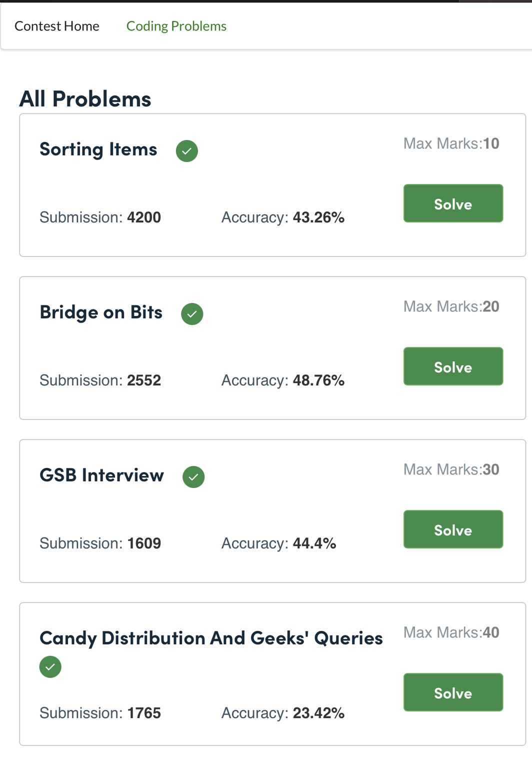 Nithin Ambati on LinkedIn: #contest #coding #problemsolving #geeksforgeeks Nithin Ambati on LinkedIn: #contest #coding #problemsolving #geeksforgeeks