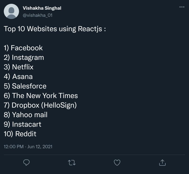 Vishakha Singhal on LinkedIn: #reactjs #reactjsdeveloper # ... Vishakha Singhal on LinkedIn: #reactjs #reactjsdeveloper # ...