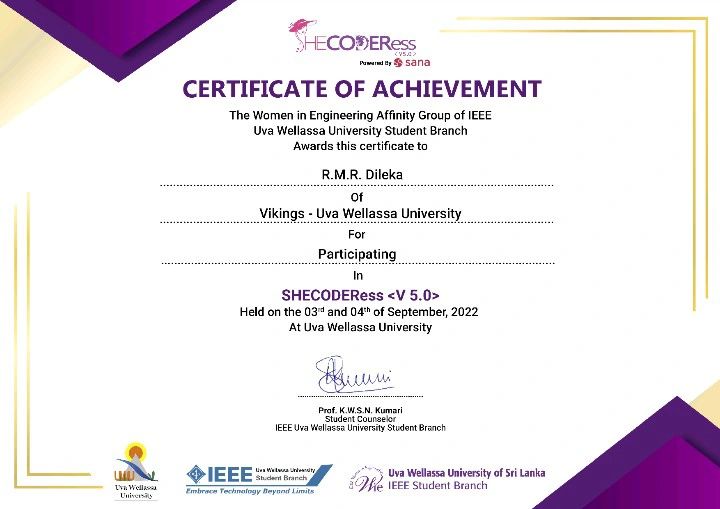 Rashmi Dileka on LinkedIn: #ieeewie #hackathon Rashmi Dileka on LinkedIn: #ieeewie #hackathon