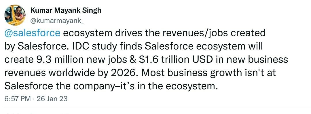 Kumar Mayank Singh on LinkedIn: #salesforce #salesforceohana #ecosystem Kumar Mayank Singh on LinkedIn: #salesforce #salesforceohana #ecosystem