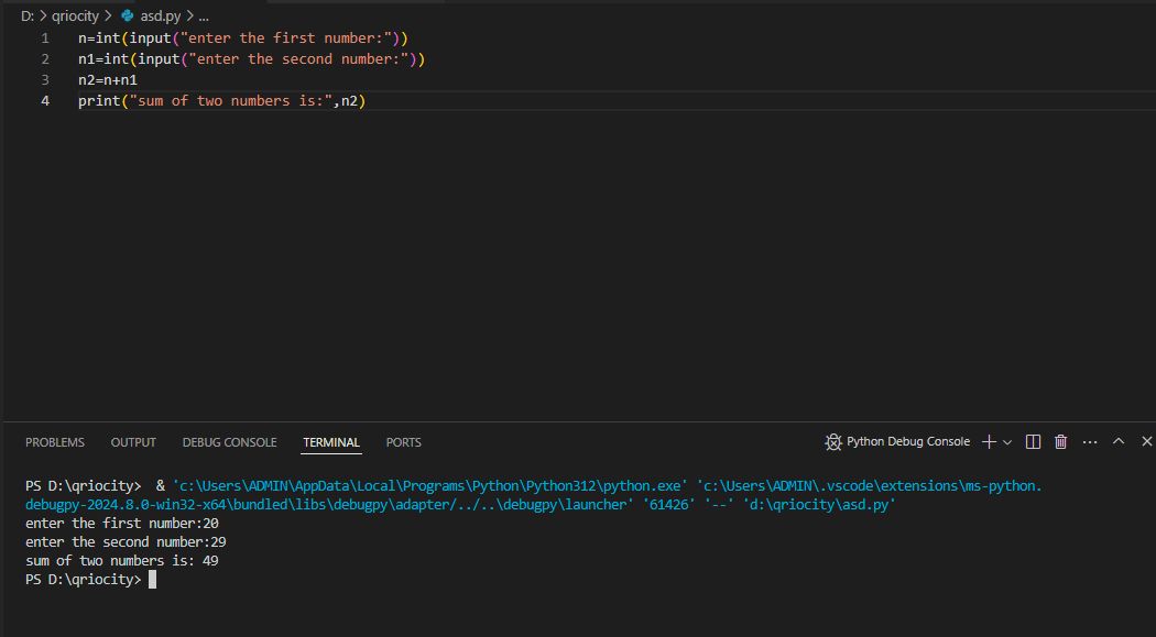 Devanathan R.B on LinkedIn: #qriocity #python #programming # ... Devanathan R.B on LinkedIn: #qriocity #python #programming # ...