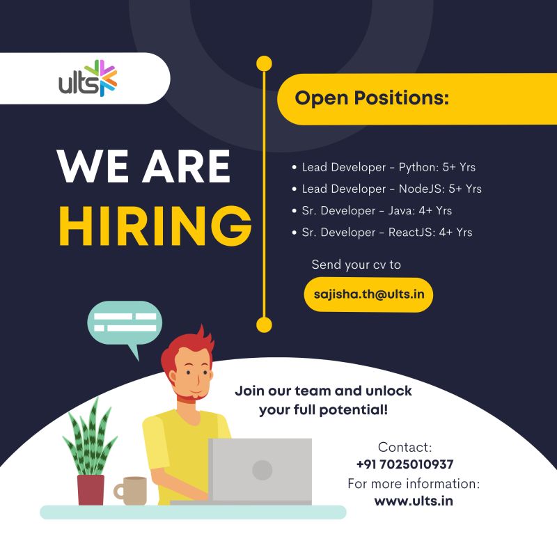 UL Technology Solutions on LinkedIn: #python #java #nodejs #reactjs # ... UL Technology Solutions on LinkedIn: #python #java #nodejs #reactjs # ...