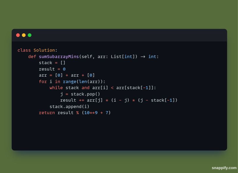 📚 Day 85 of the 90-Day DSA Challenge 🚀 Learned Leetcode problem 907 ... 📚 Day 85 of the 90-Day DSA Challenge 🚀 Learned Leetcode problem 907 ...