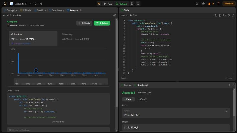 Praveen S on LinkedIn: #leetcode75 #acecodinginterview #codingchallenge ... Praveen S on LinkedIn: #leetcode75 #acecodinginterview #codingchallenge ...