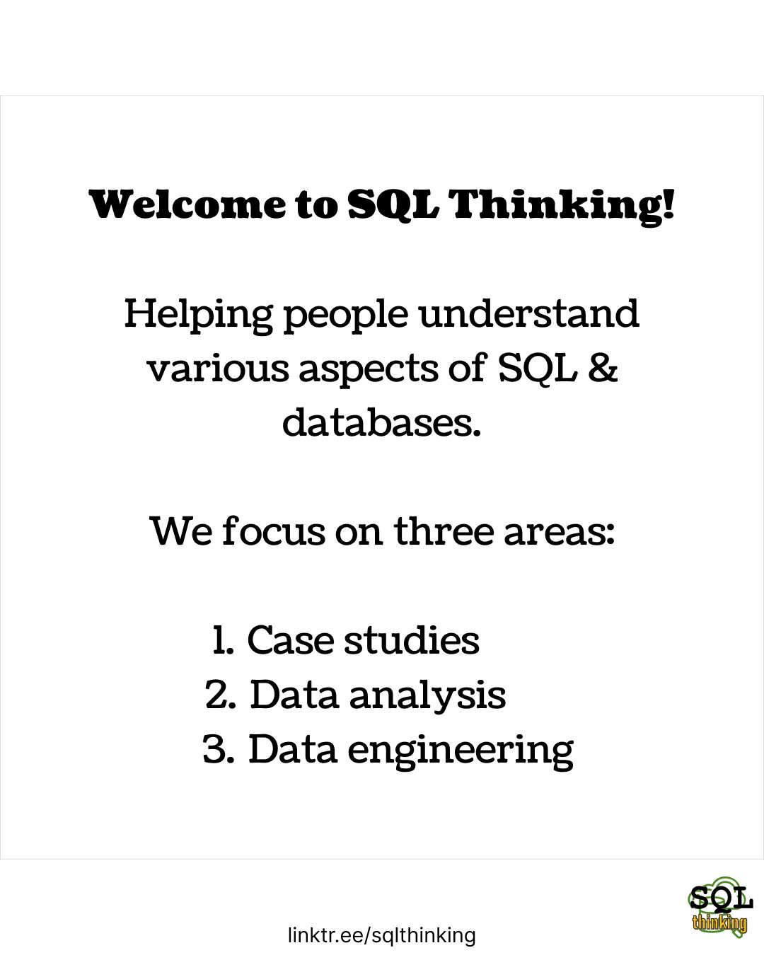 SQL Thinking on LinkedIn: #sqlthinking #sql #databases #mysql # ... SQL Thinking on LinkedIn: #sqlthinking #sql #databases #mysql # ...