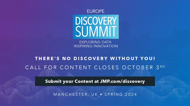 JMP on LinkedIn: #jmpdiscoverysummit JMP on LinkedIn: #jmpdiscoverysummit