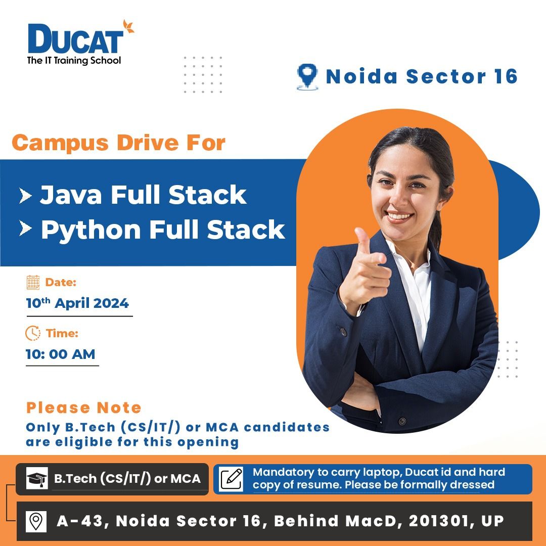 Ducat India on LinkedIn: #ducat #ducatindia #campusplacementdrive # ... Ducat India on LinkedIn: #ducat #ducatindia #campusplacementdrive # ...