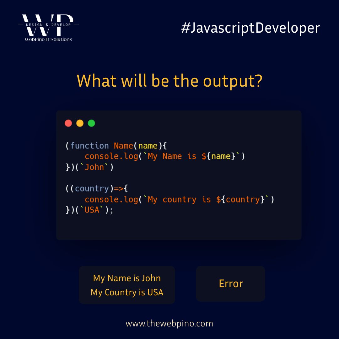 WebPino IT Solutions on LinkedIn: #javascript #javascript30 # ... WebPino IT Solutions on LinkedIn: #javascript #javascript30 # ...
