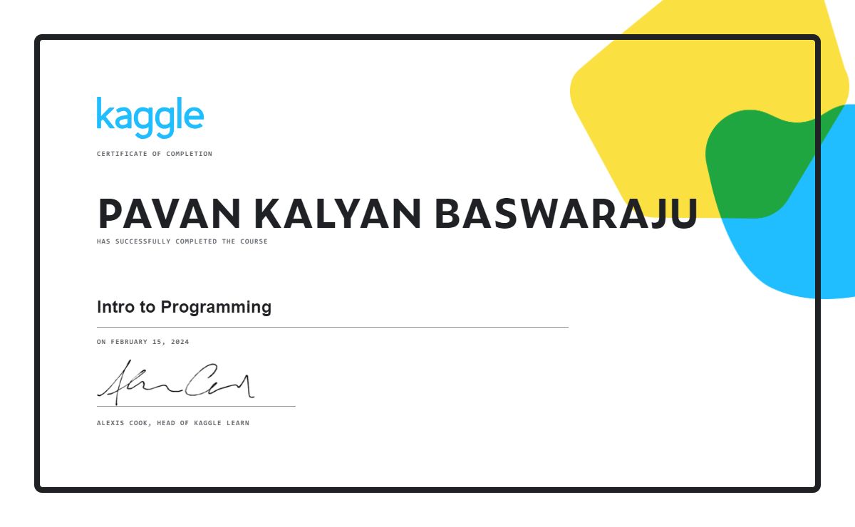 Pavan kalyan Baswaraju on LinkedIn: #python #kaggle #kaggle # ... Pavan kalyan Baswaraju on LinkedIn: #python #kaggle #kaggle # ...