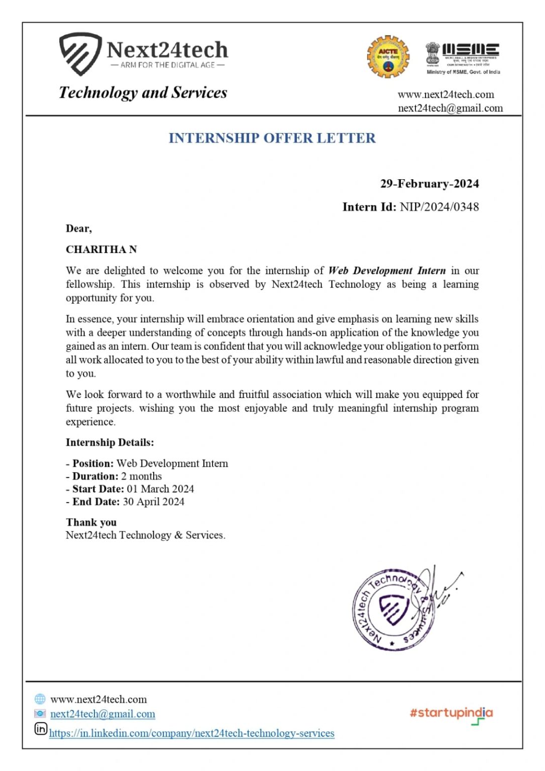 Charitha N on LinkedIn: Am excited to share some news with my LinkedIn ... Charitha N on LinkedIn: Am excited to share some news with my LinkedIn ...